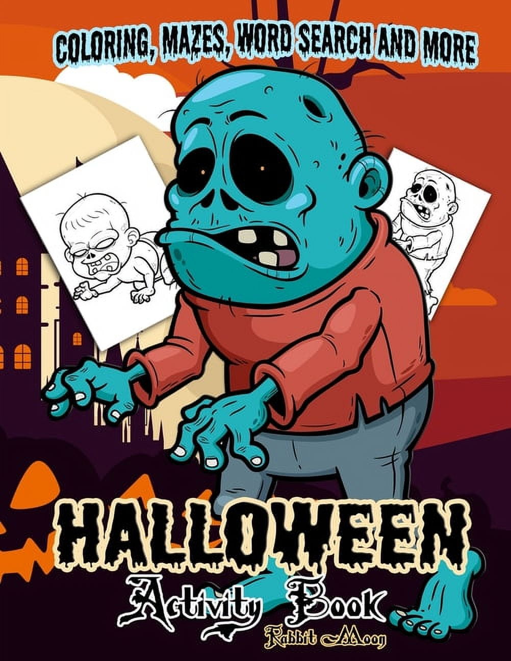 Halloween Activity book: A Fun Kid Workbook Game For Learning, Coloring ...