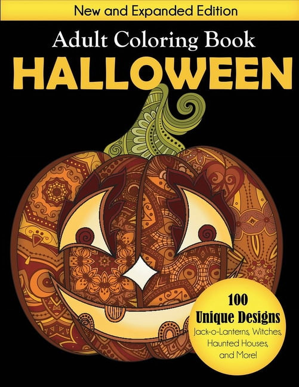 Halloween Adult Coloring Book (Paperback) - Walmart.com