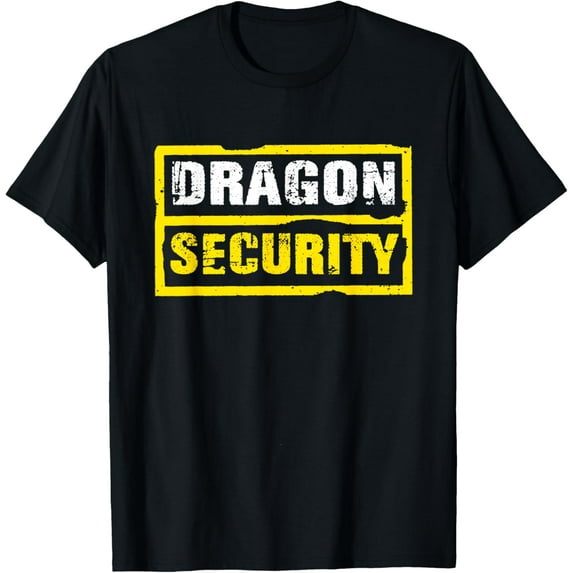 Halloween Adult Costume Dragon Security Dad Mom T-Shirt Tops Tee ...