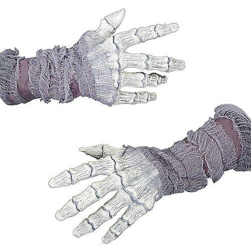 Halloween Adult Gauze Ghostly Bones Hands - Walmart.com