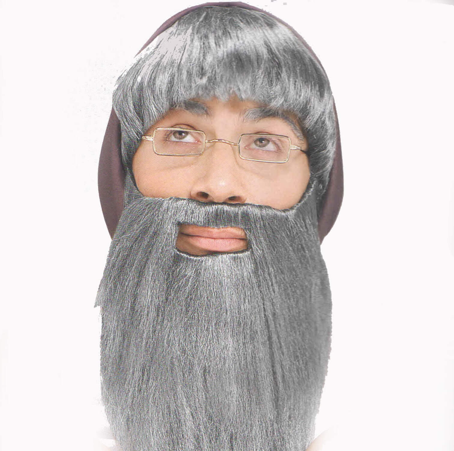 Halloween Adult Grey Full Beard and Mustache - Walmart.com