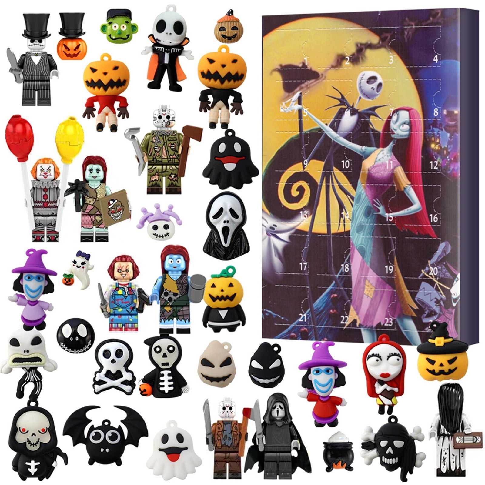Halloween Advent Calendar 2024, 24Pcs Halloween Toys, Halloween ...