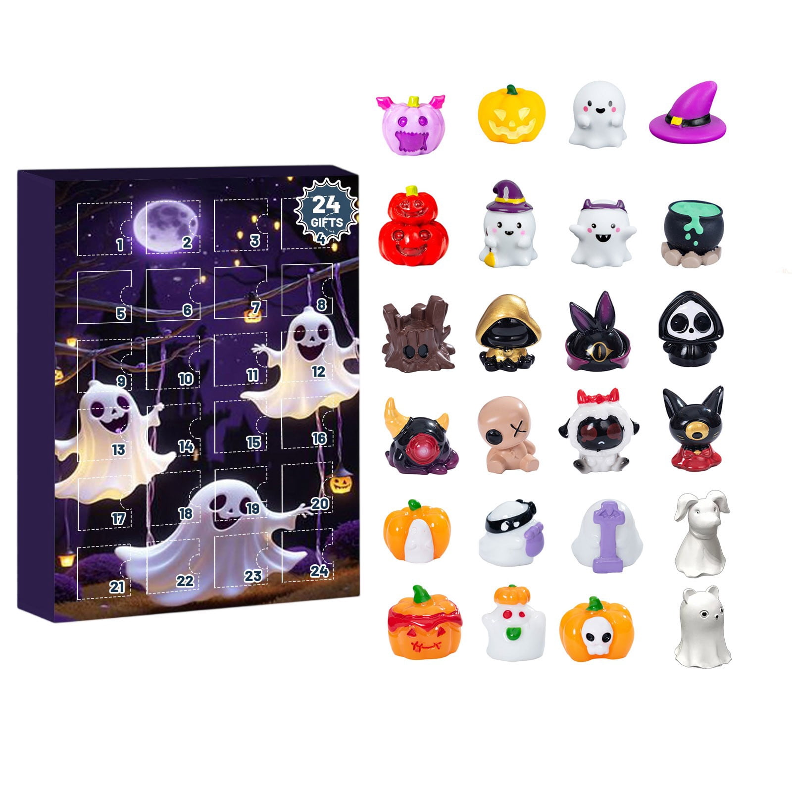 Halloween Advent Calendar 2025, 24 Days Countdown with Cute Spooky ...