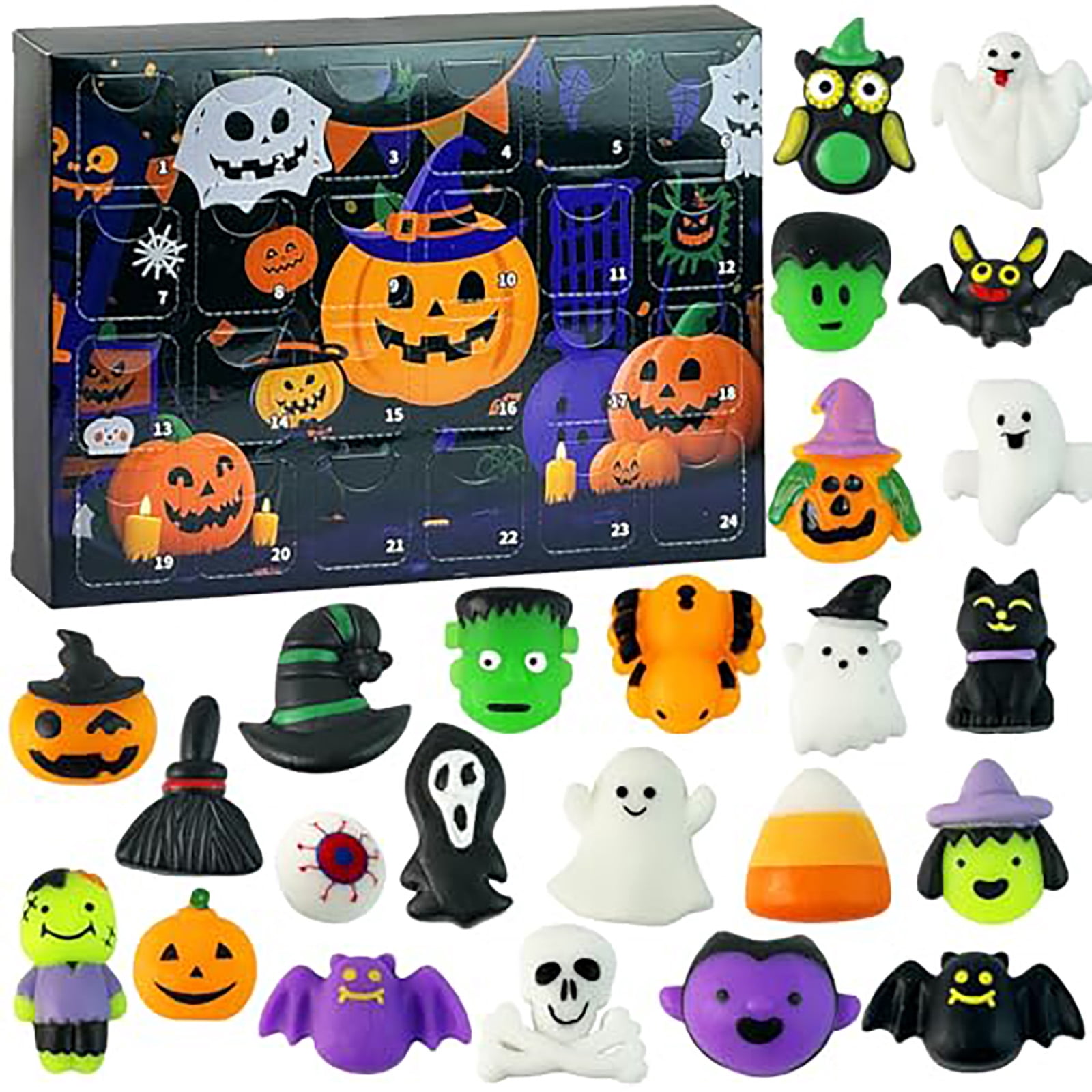 Halloween Advent Calendar 2025,24Pcs Cute and Horror Toys,24 Days ...