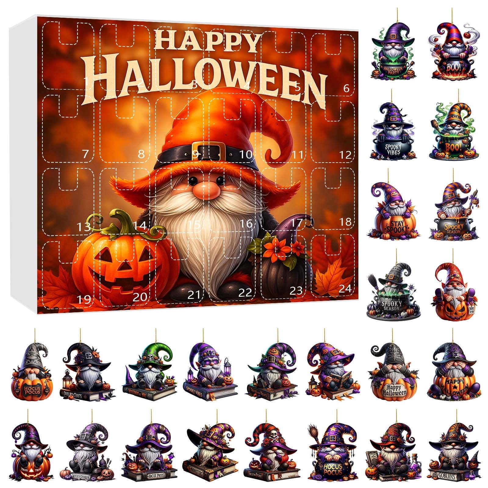Halloween Advent Calendar 2025, 31 Days Countdown Mini Toy, 31 Models ...