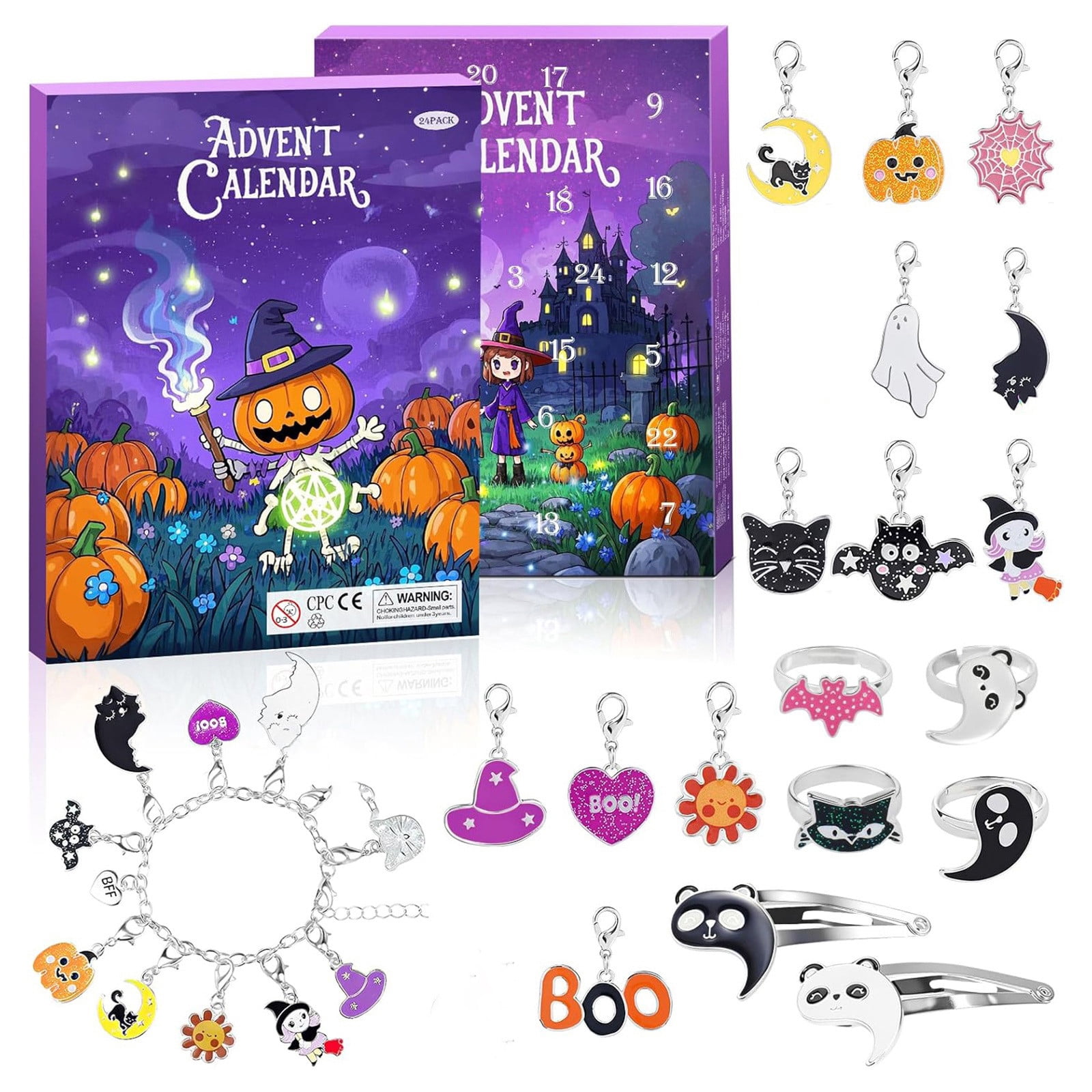 Halloween Advent Calendar 2025, Halloween Countdown Calendar With 24 ...