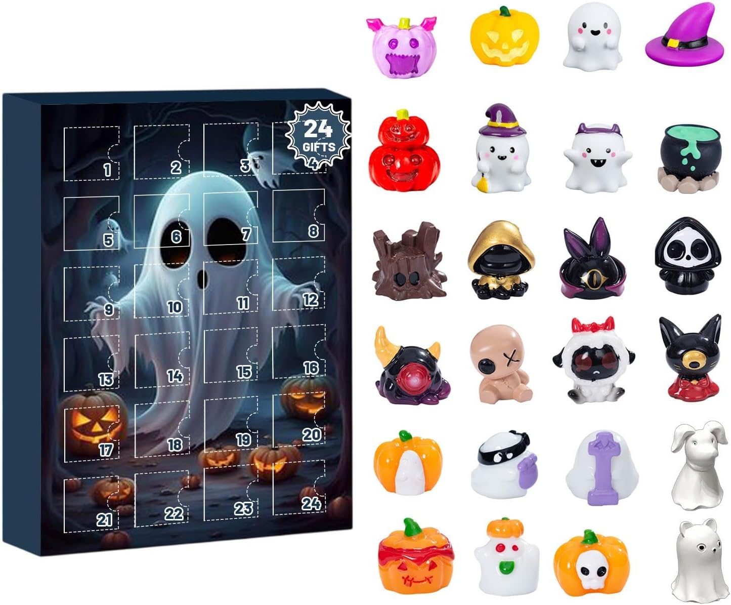 Halloween Advent Calendar 2025, Halloween Countdown Calendar with 24Pcs ...