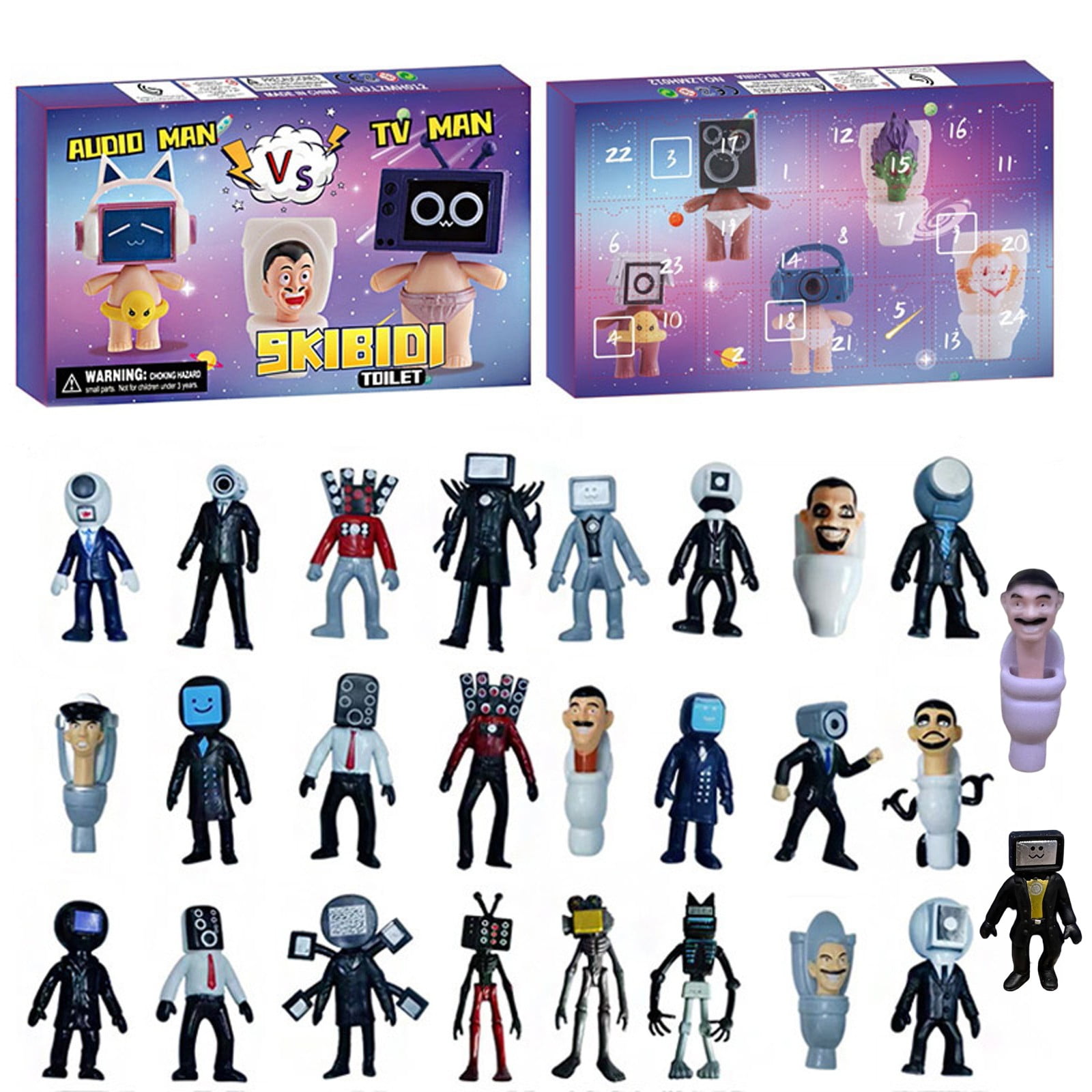 Halloween Advent Calendar 2025, Halloween Interesting Robot Figures ...