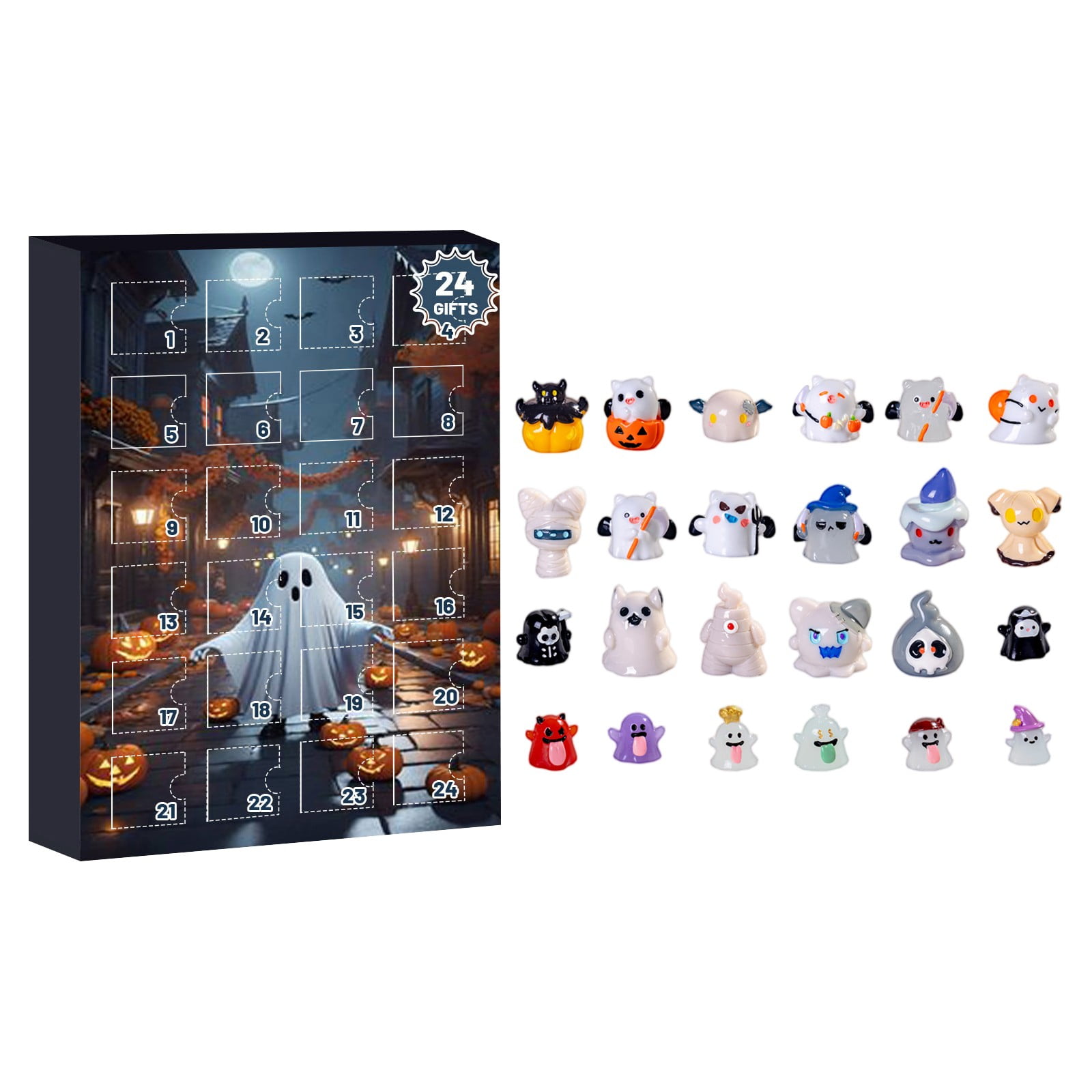 Halloween Advent Calendar 2025, Horror Movie Figures Advent Calendar, Horror Atmosphere Ghost ...