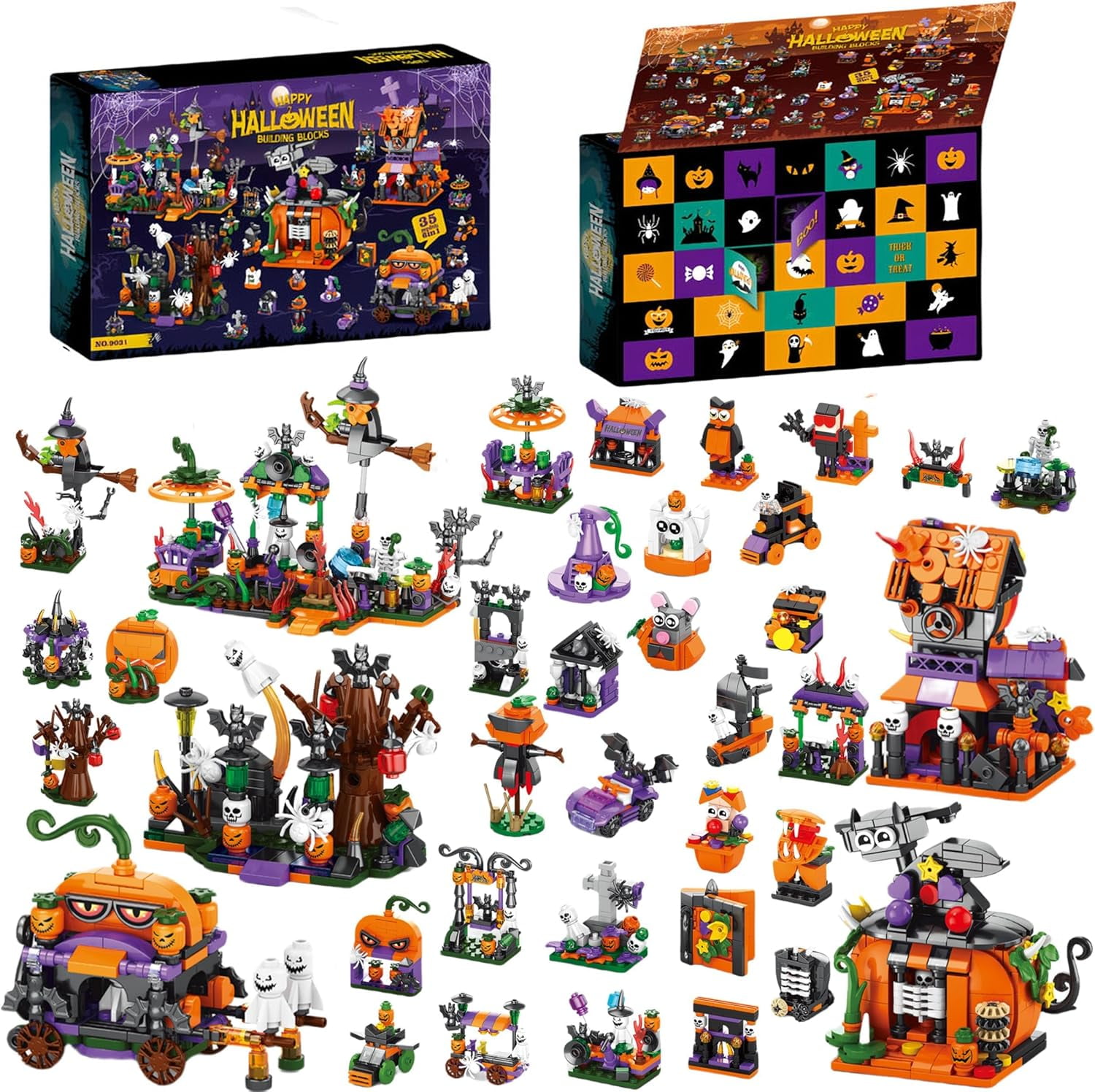 Halloween Advent Calendar 2025 Kids Boys Girls, 31 Days Halloween ...