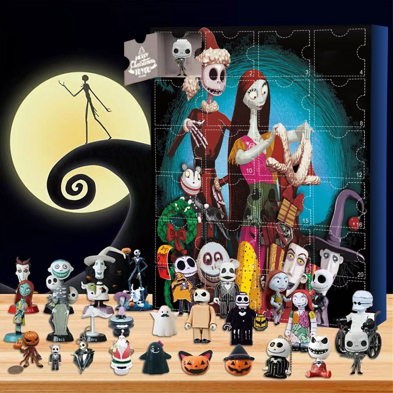 Halloween Advent Calendar, Halloween Horror Figures Collectible Advent ...