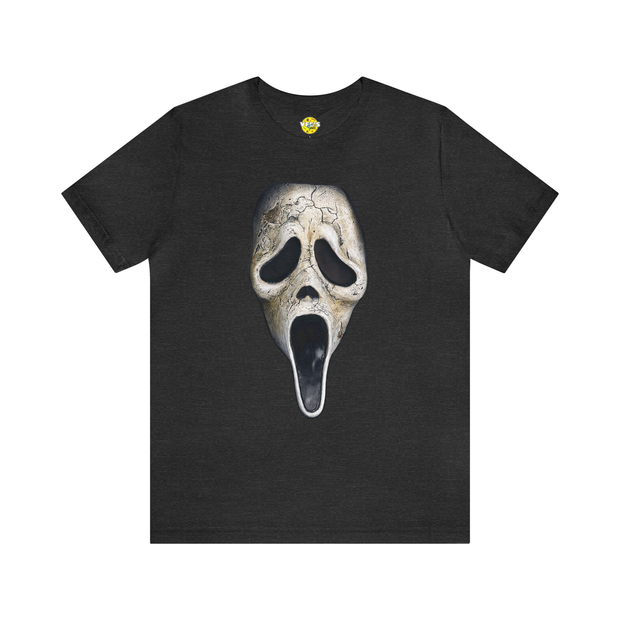 Halloween Aged Ghostface Mask Short Sleeve T-Shirt - Vintage Horror ...