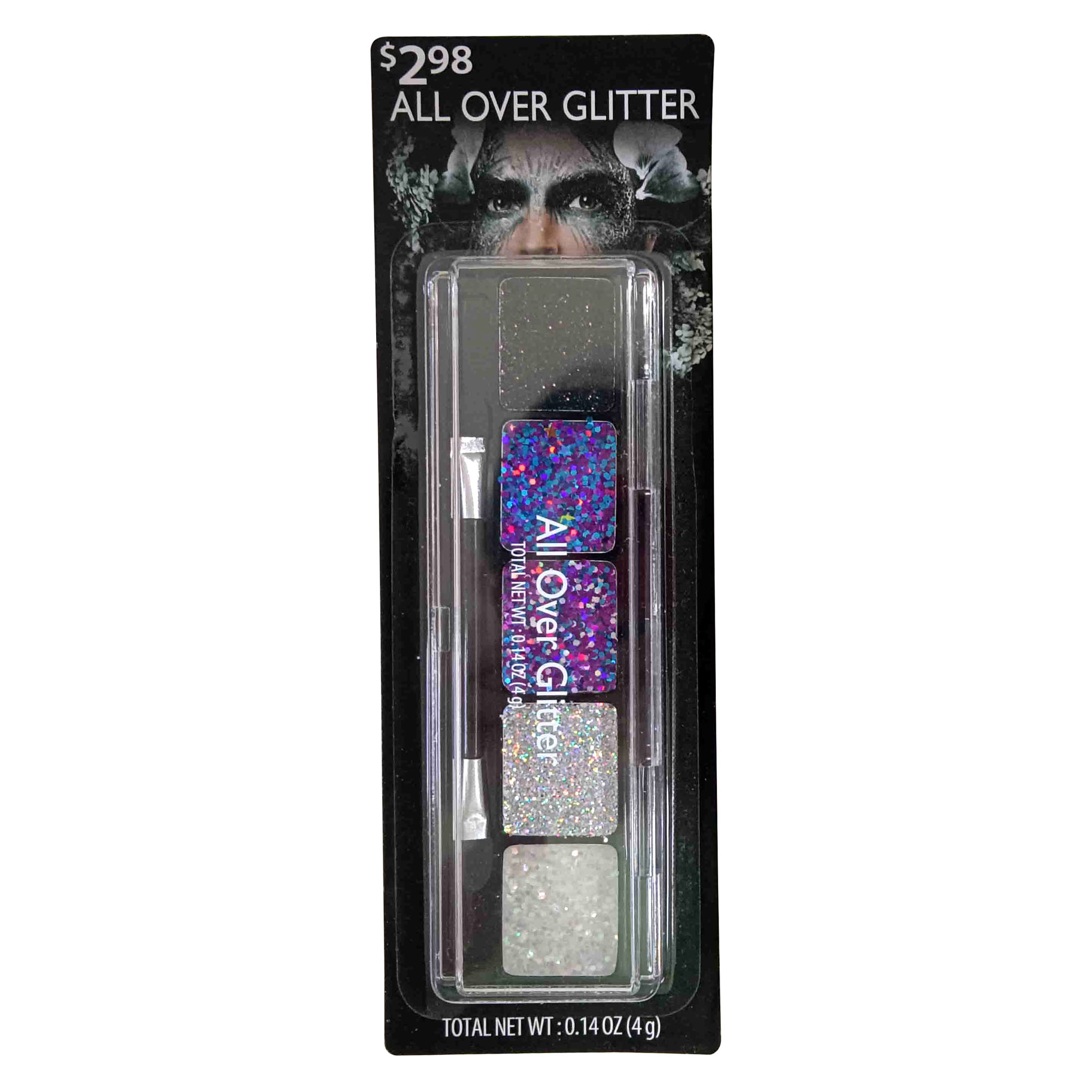 Halloween All Over Glitter Well Silver - Walmart.com