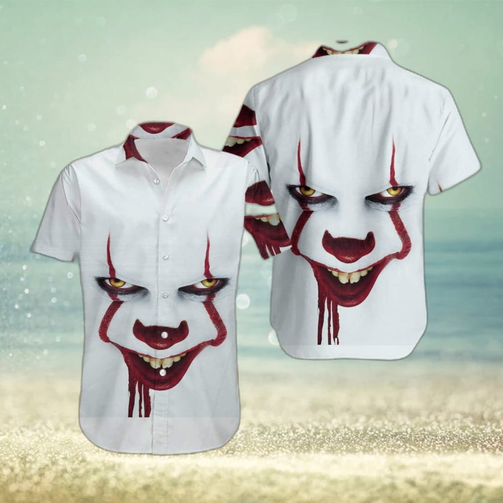 Halloween Aloha Pennywise Hawaiian Shirt Gift For Horror Movie Lovers ...