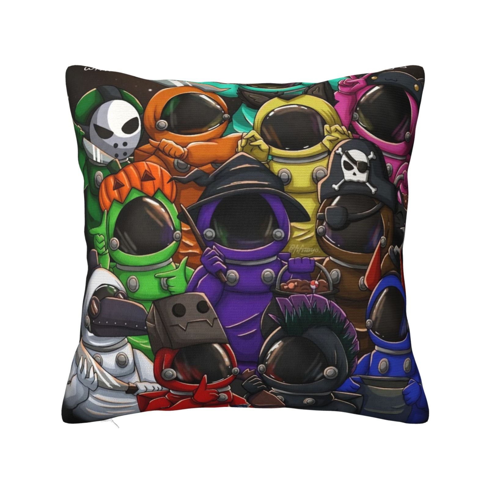 Halloween Among-Us Imposter Crewmate Pillow Covers,Polyester Decorative ...