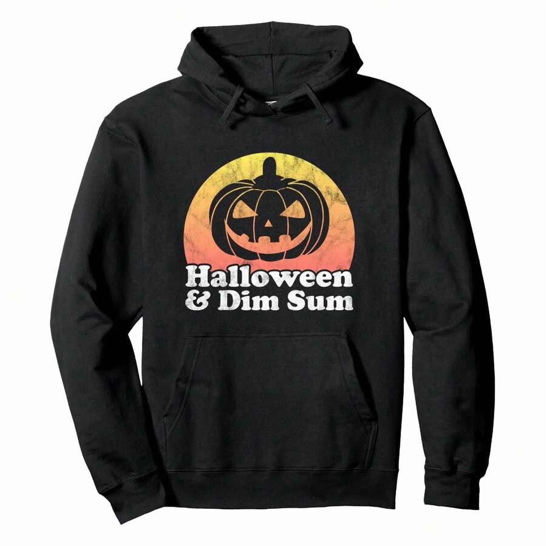 Halloween And Dim Sum Pullover HoodieMen's Halloween Hoodie Comfortable ...