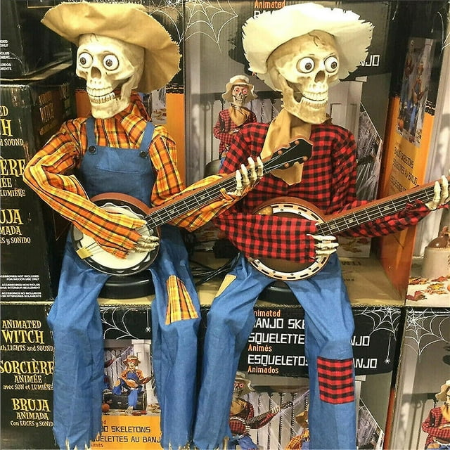 Halloween Animated Banjo Skeletons,halloween Decoration Skeleton ...