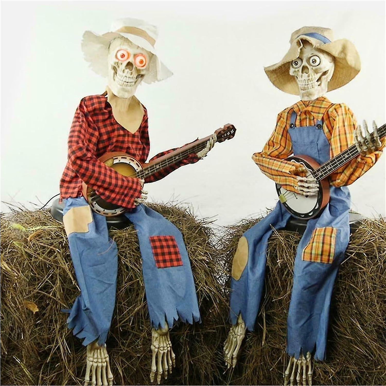 Halloween Animated Banjo Skeletons,halloween Decoration Skeleton ...