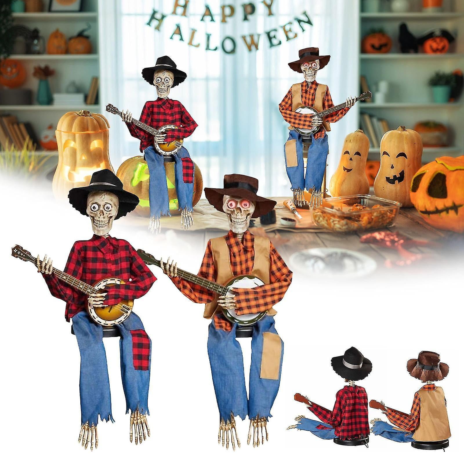 Halloween Animated Banjo Skeletons,halloween Decoration Skeleton ...