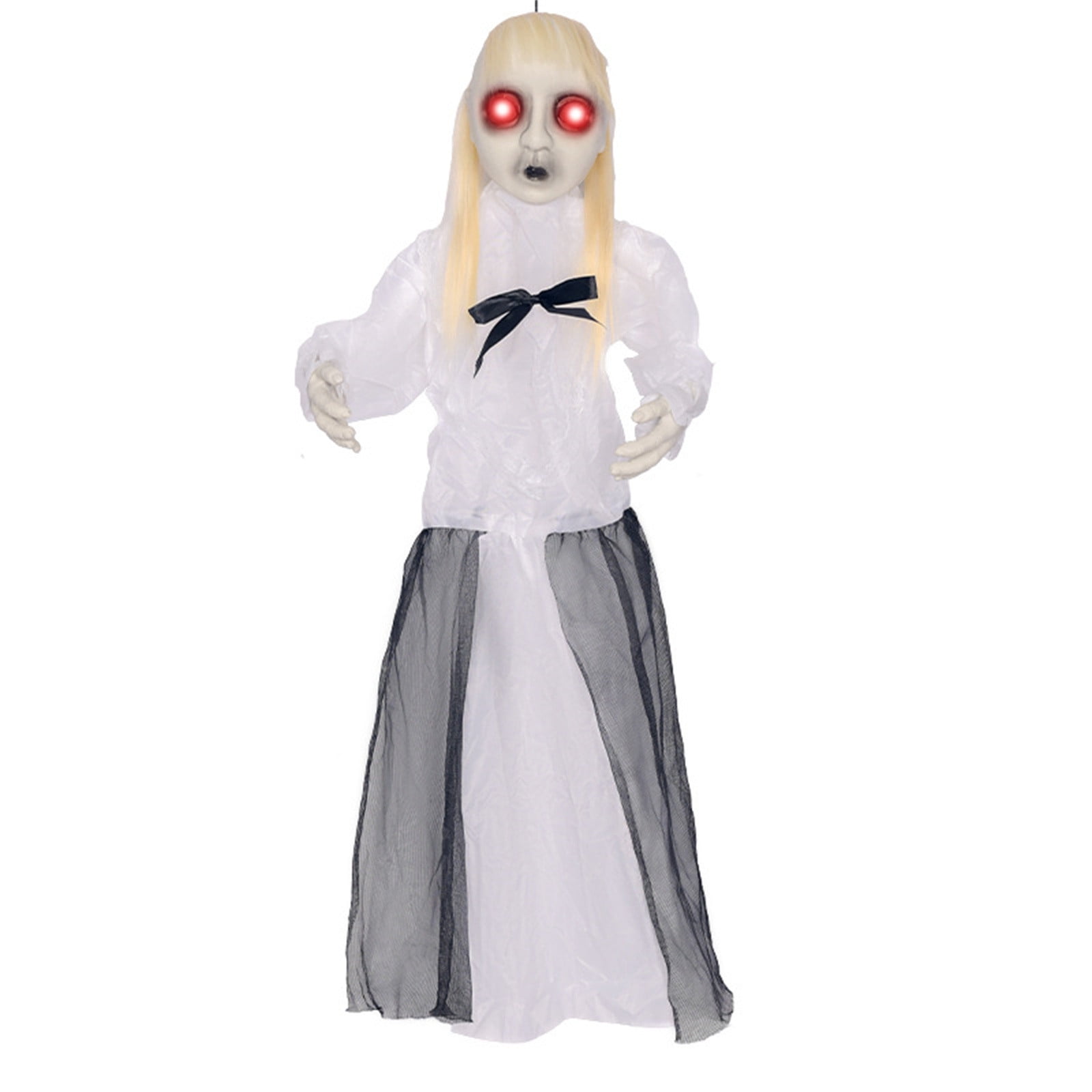 Halloween Animated Ghost Prop,Motion-Activated Hanging Decor With Sound ...