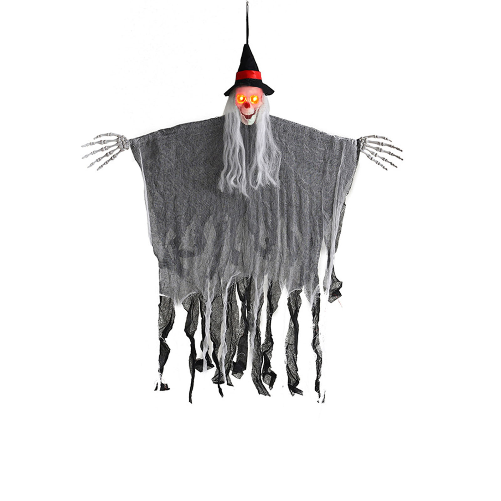 Halloween Animated Grim Reaper,Voice Activated Hanging Ghosts Props ...