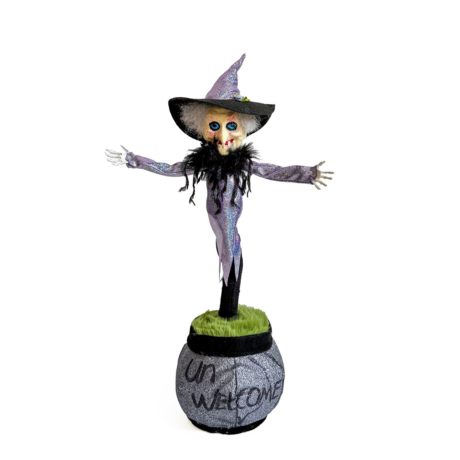 Halloween Animatronics Decoration,Sound Activated Scary Rotating ...