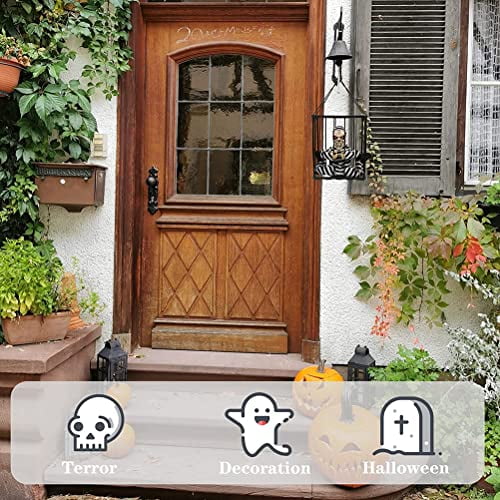 Halloween Animatronics Scary Toys Motion Sensor Scary Skull Cage ...