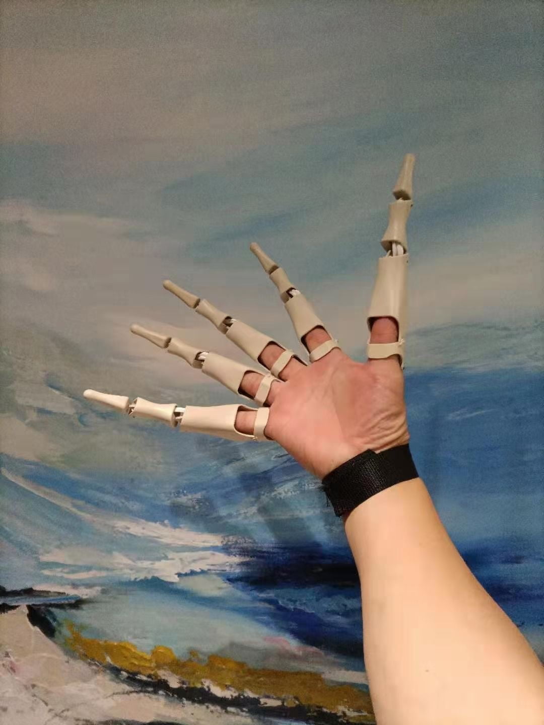 Halloween Articulated Fingers Scarry Fake Fingers Skeleton Hands ...