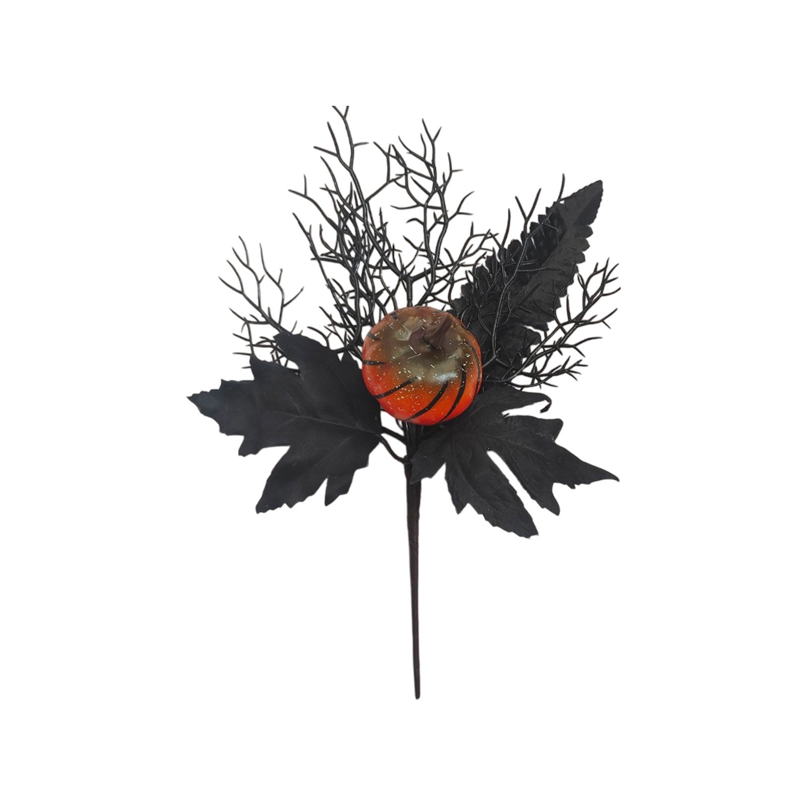 Halloween Artificial Black Dead Branch 32Cm With Pumpkins For Home ...