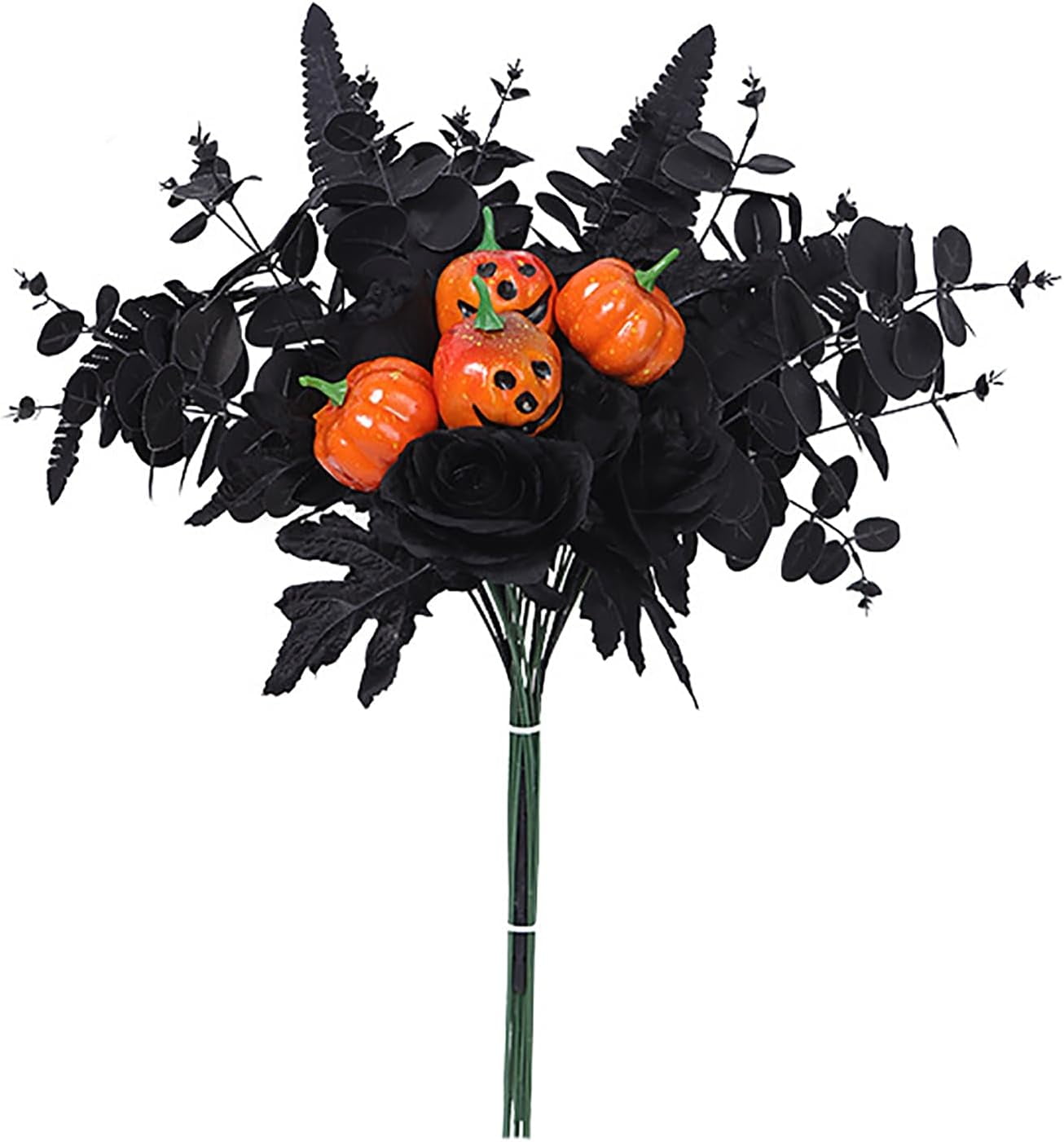 Halloween Artificial Black Flowers Picks, Halloween Decor Artificial ...