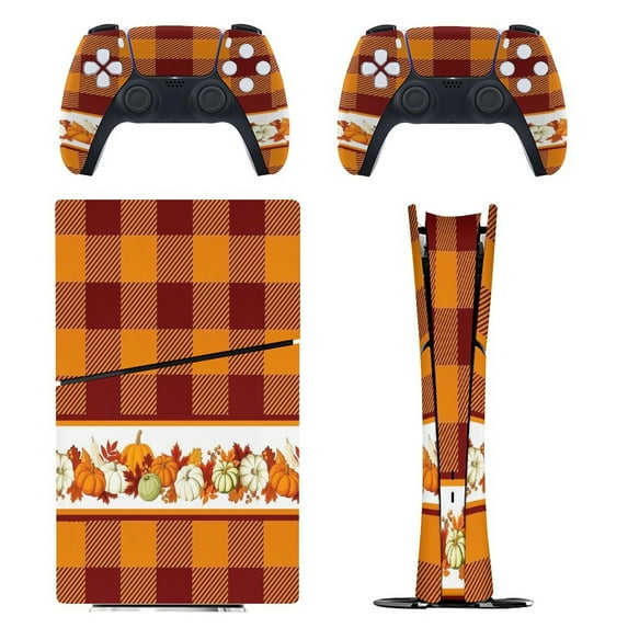 Halloween Autumn Fall Leaves Pumpkin PS5/PS5 Pro/PS5 Slim Digital Disc ...