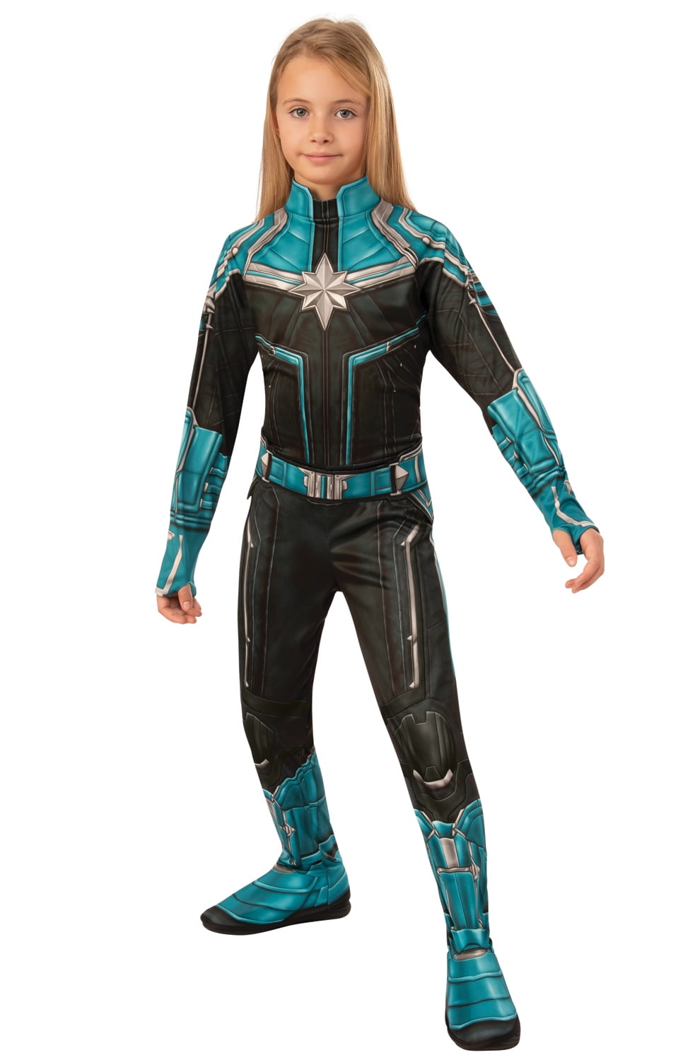 Halloween Avengers Captain Marvel Kree Suit Child Costume - Walmart.com