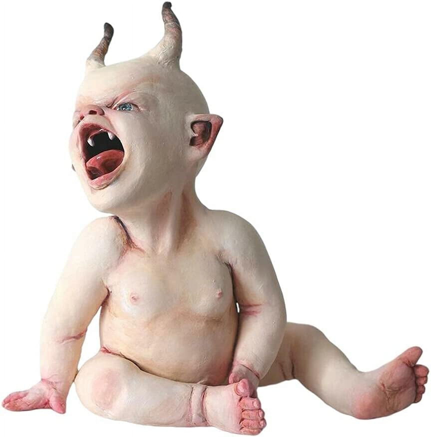 Halloween Baby Doll Haunted House Decoration Prop Animated Creepy ...