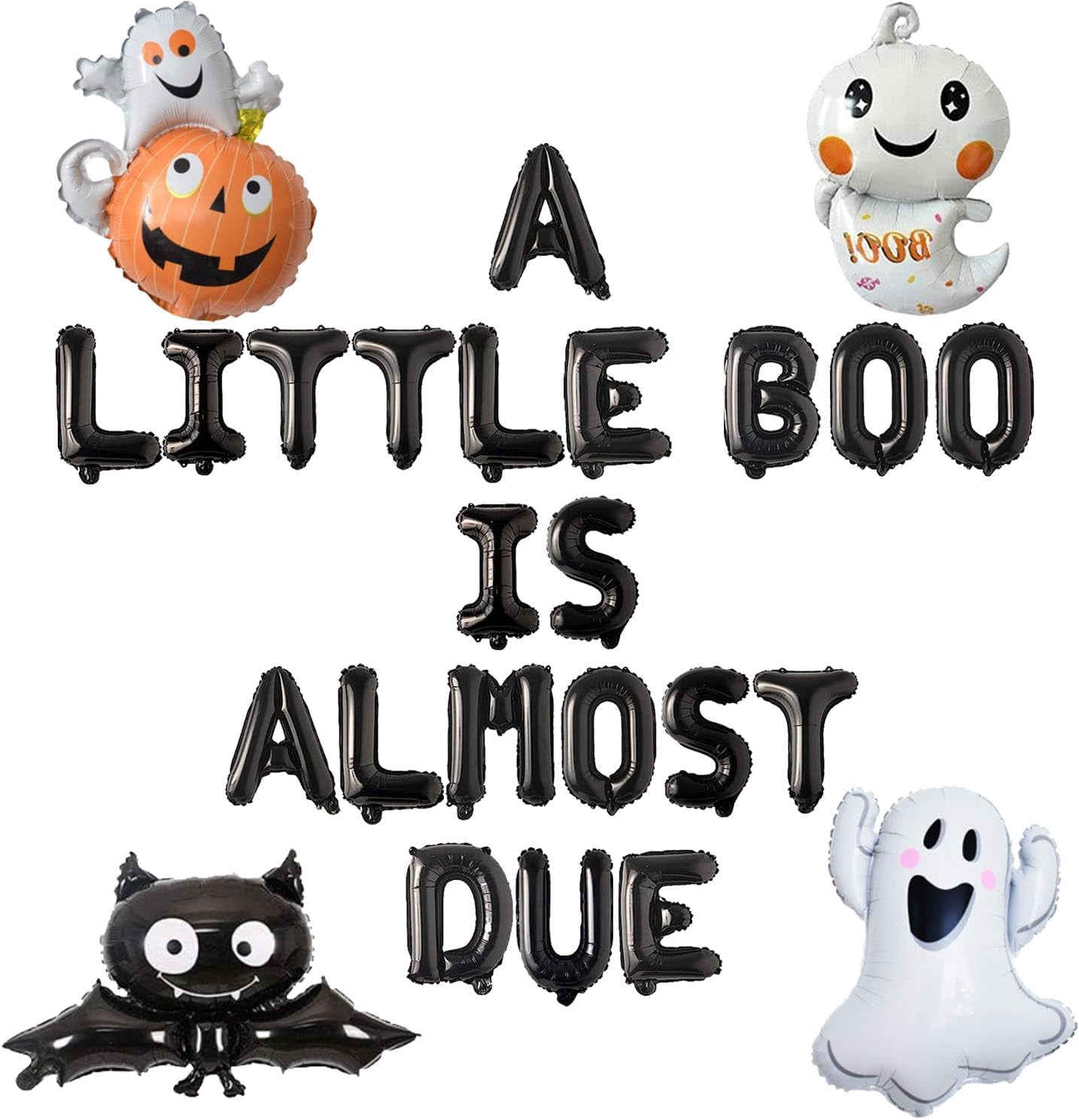 Halloween Baby Shower Party Decorations with A Little Boo is Almost Due ...