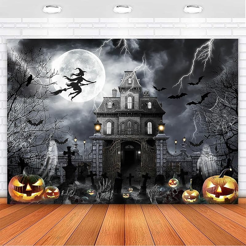 Halloween Backdrop for Photography Horror Moon Night Ghost Scary O ...
