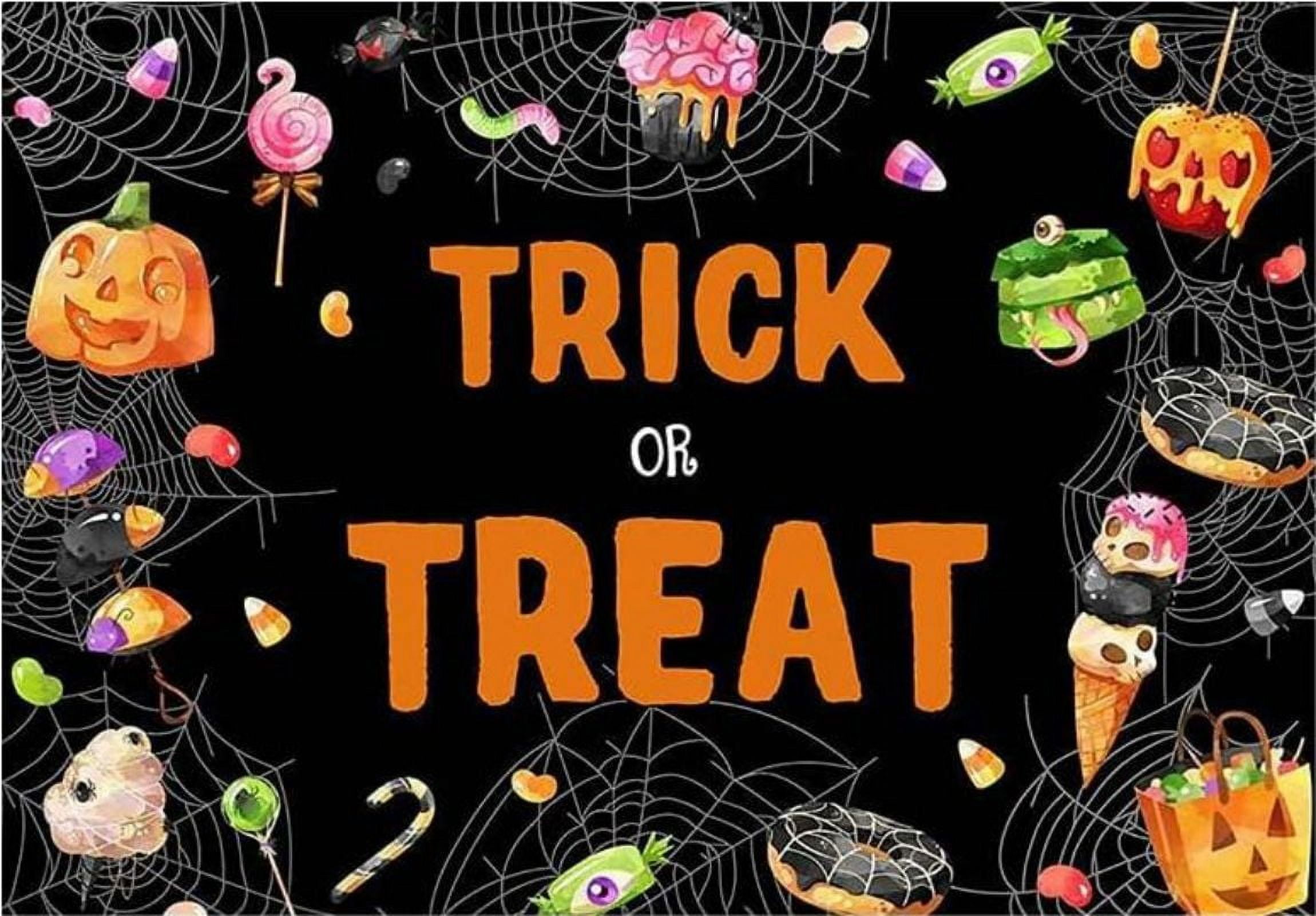 Halloween Backdrop Wood Theme Fireplace Spider Canvas Photography ...