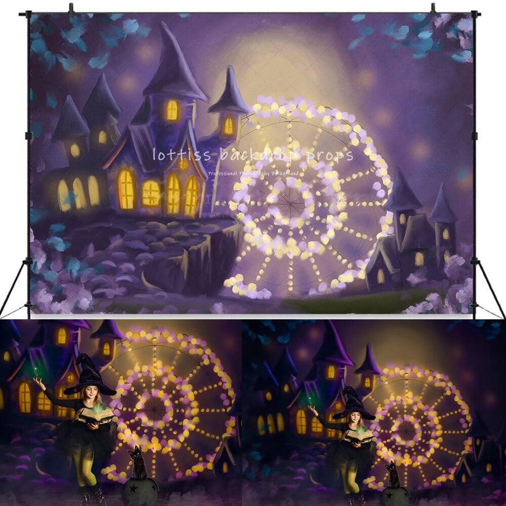 Halloween Backdrops House Kids Photography Child Baby Cake Smash ...