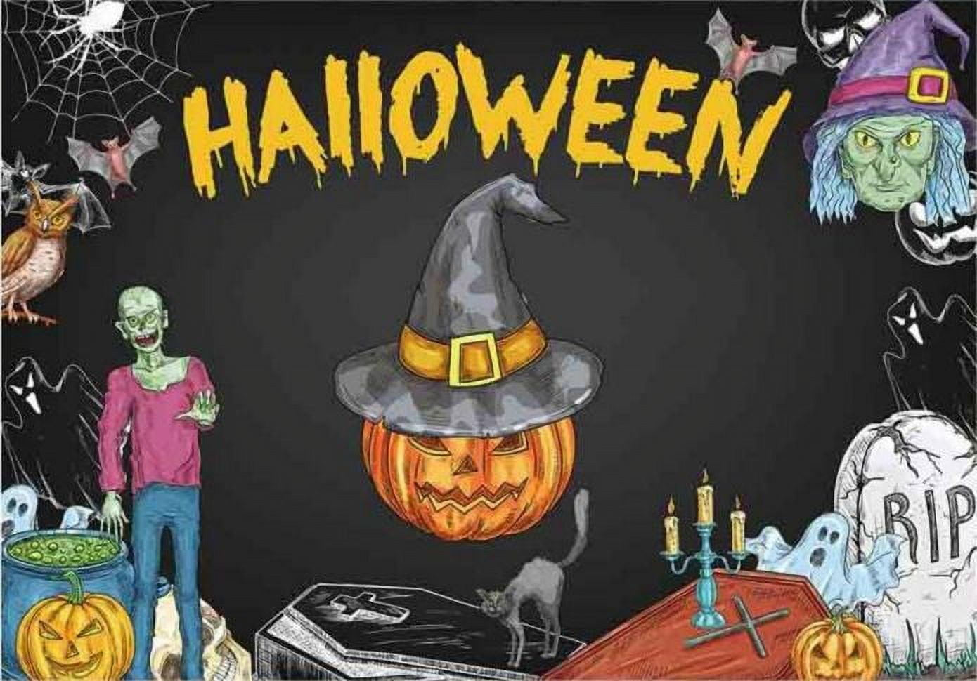 Halloween Background Magic Witches Photography Backdrops Gloomy Woods ...