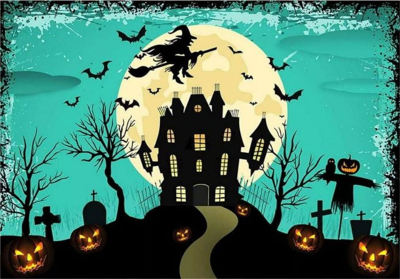 Halloween Background Magic Witches Photography Backdrops Gloomy Woods ...