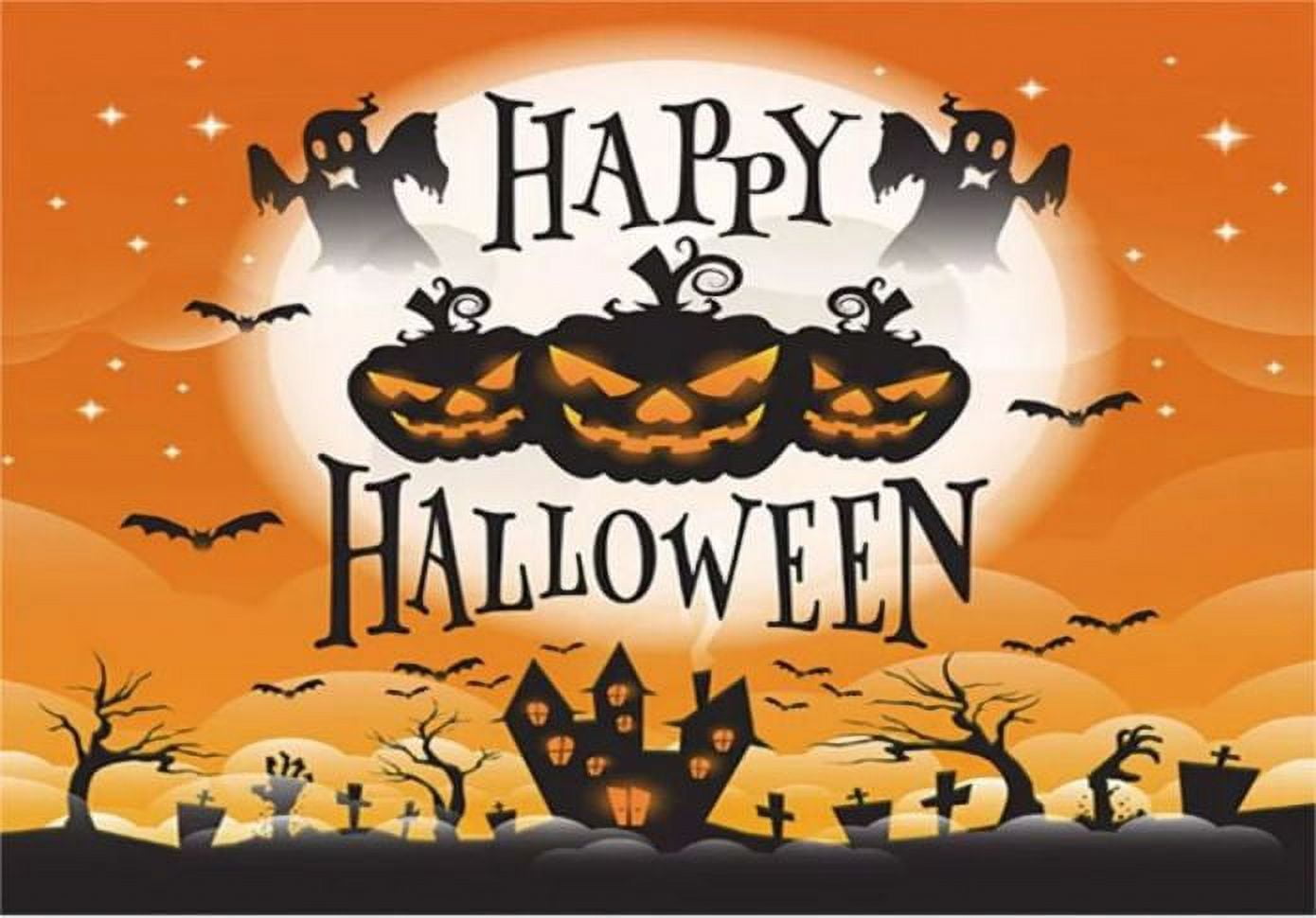 Halloween Background Witch Custom Birthday Backdrop Spooky Photo ...