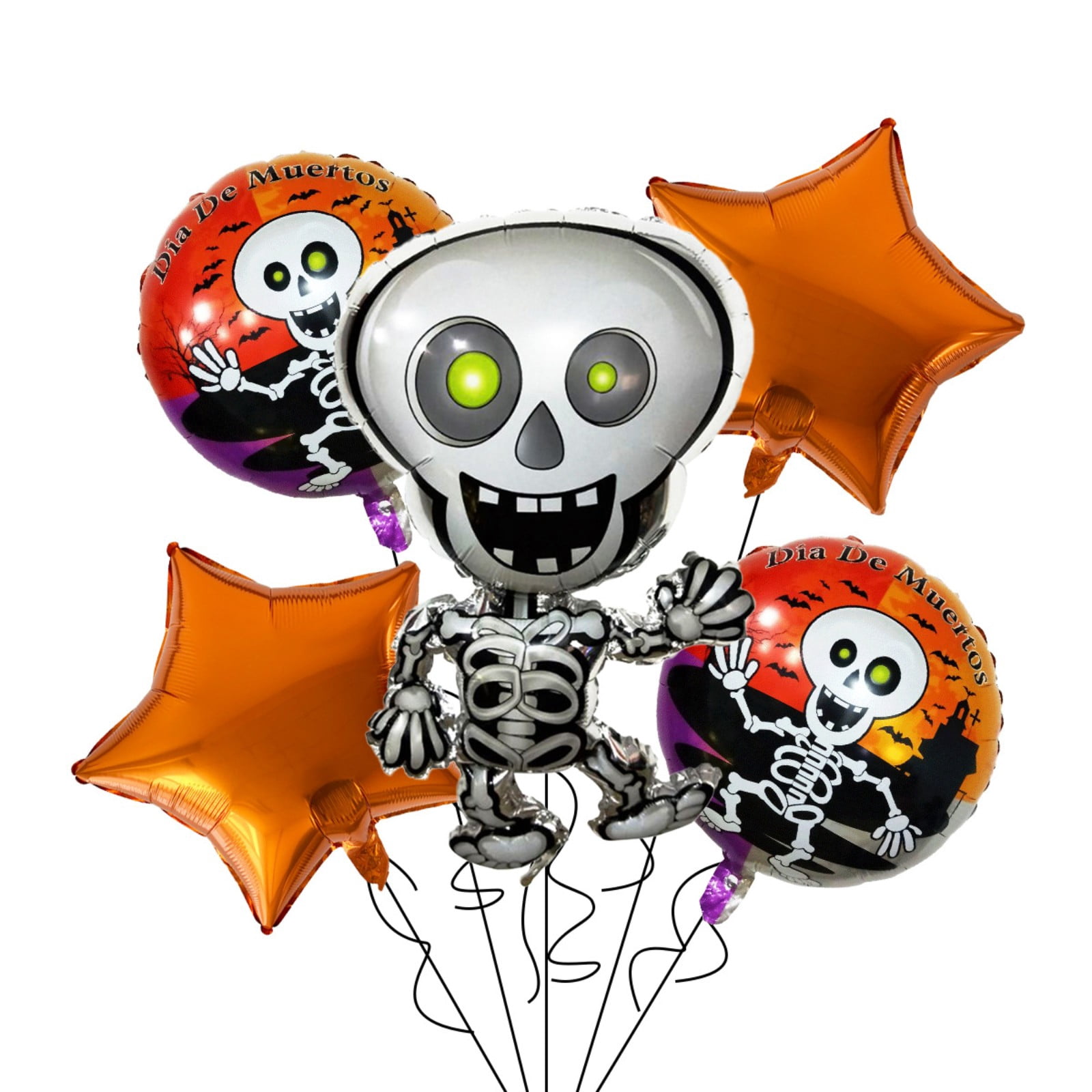 Halloween Balloon Garland Kit Balloons, Skull Foil Balloons Boo Foil ...