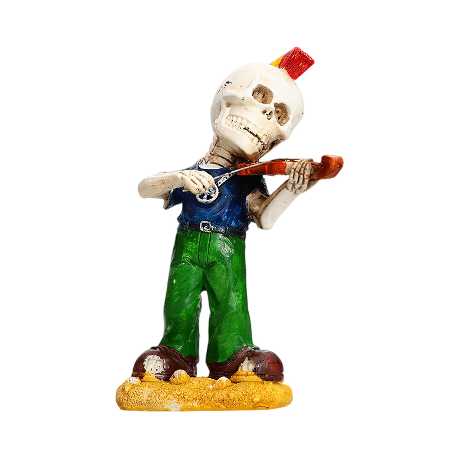 Halloween Band Skeleton Resin Ornament Decoration - Walmart.com