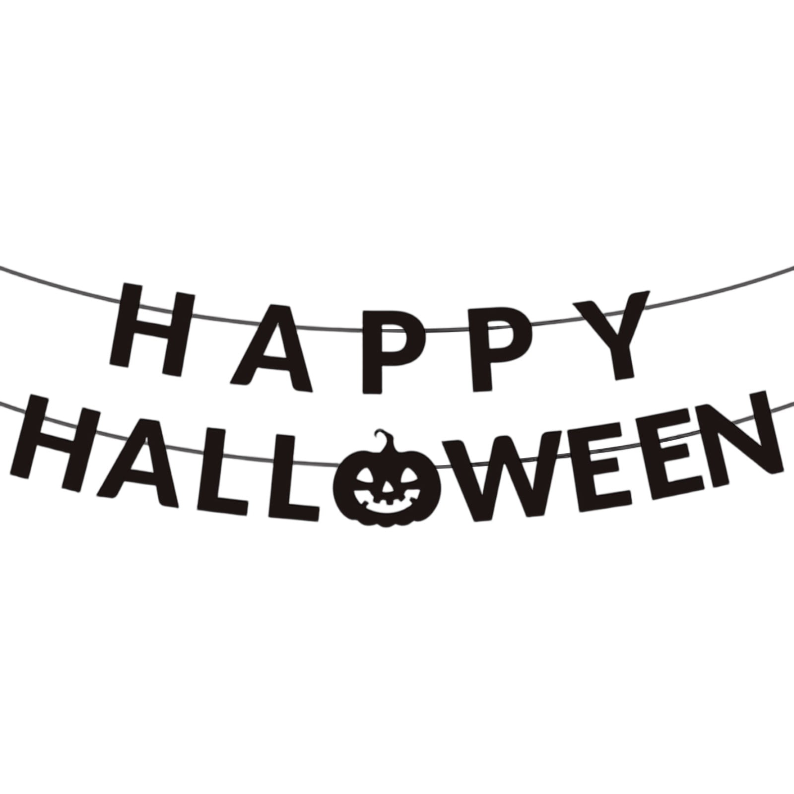 Halloween Banner 2025 – Spooky Party Garland Decoration for Indoor ...