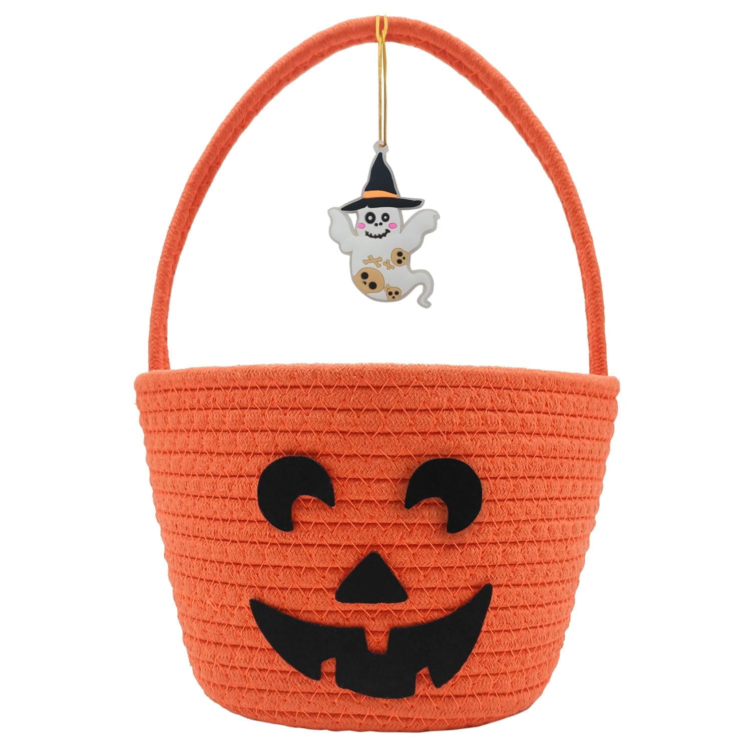 Halloween Basket for Kids, Trick or Treat Basket, Cute Pumpkin Candy ...