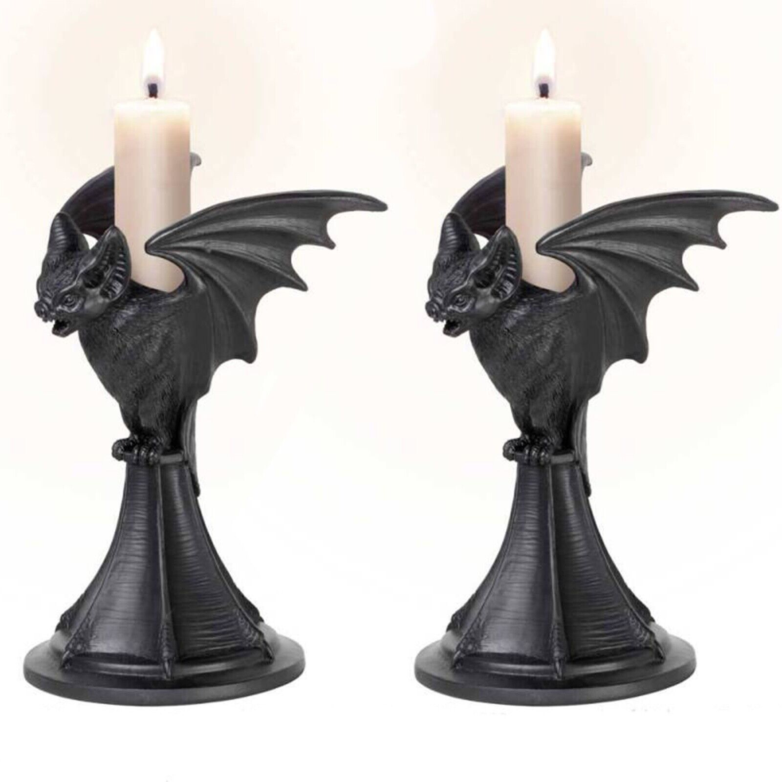 Halloween Bat Candle Holder Gothic Table Ornaments Horror Haunted House ...