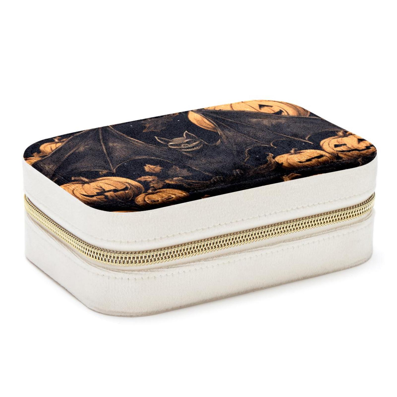 Halloween Bat Velvet Portable Travel Organizer with Removable ...
