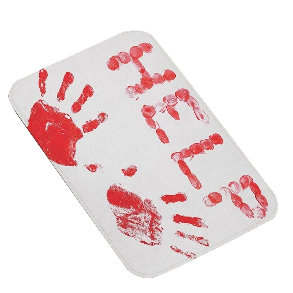 Halloween Bath Bloody Footprint, Printed Blood Footprint Prank Blood ...