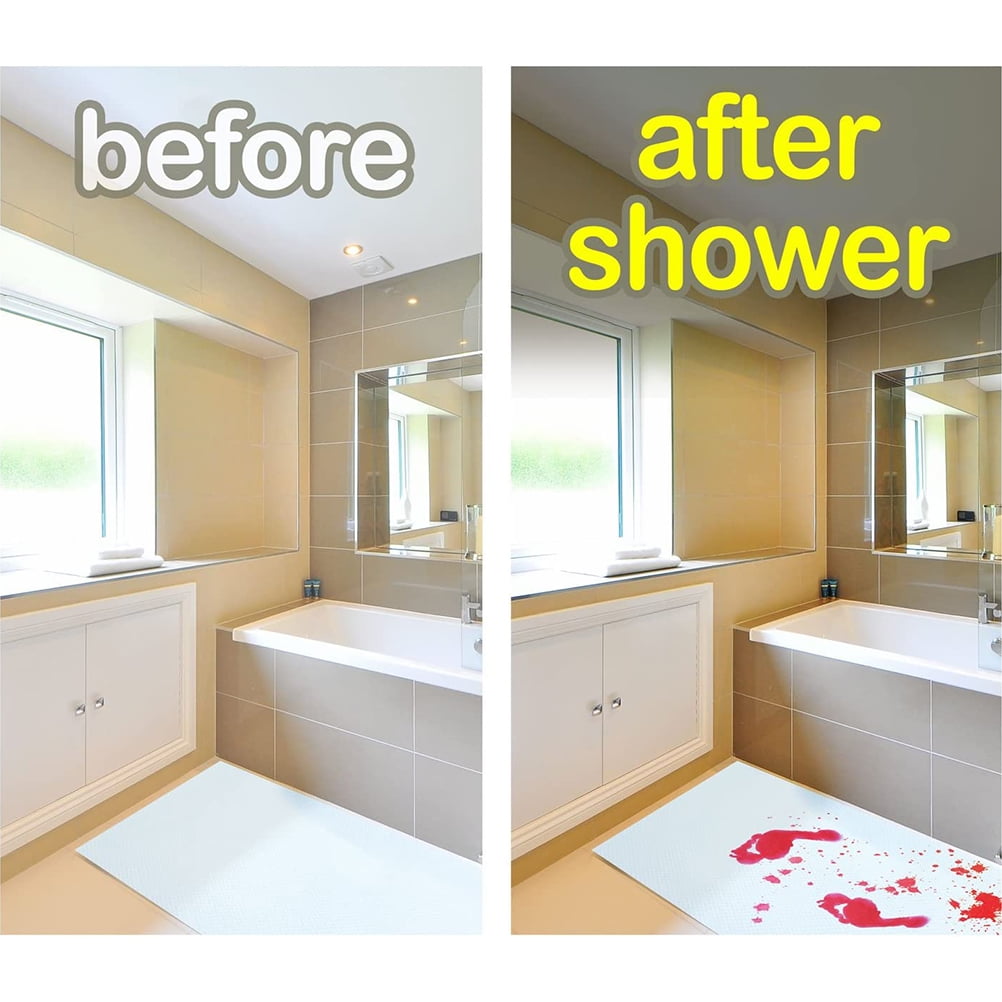 Halloween Bath Mat Color Changing Sheet Turns Red When Wet for Shower ...