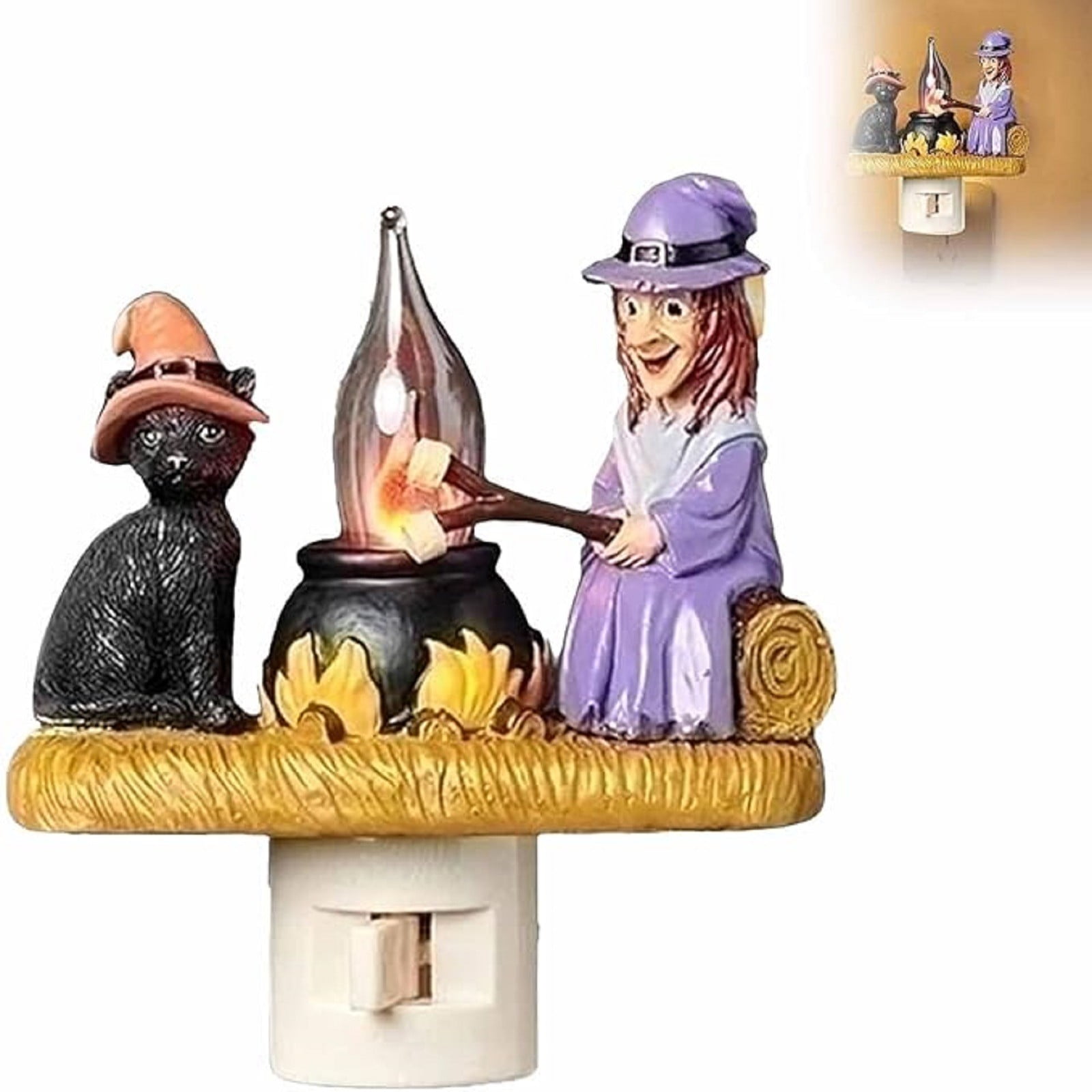 Halloween Bathroom Night Light, Resin Hallway Light, Led Night Light ...