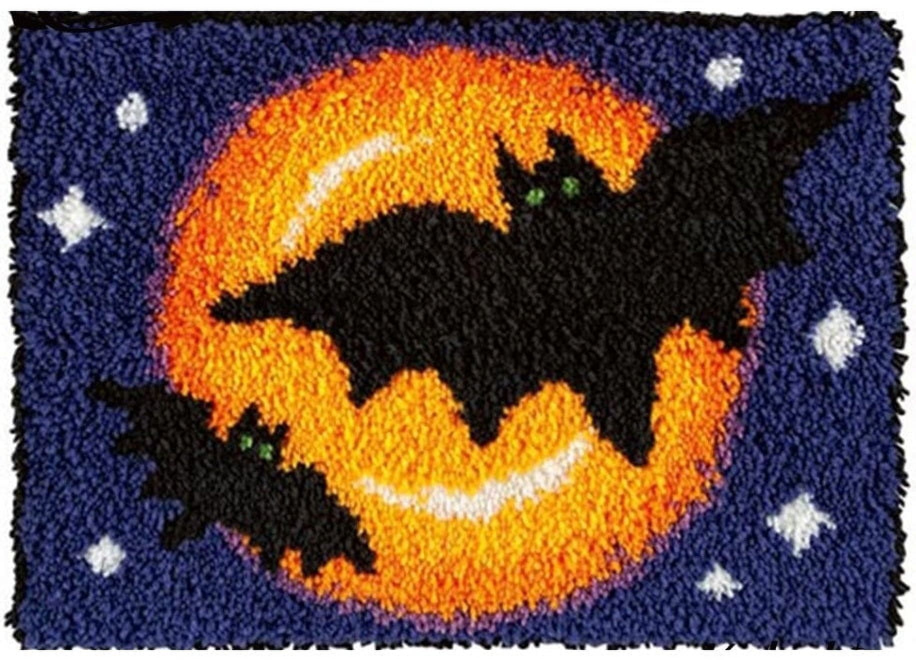 Halloween Bats Rug Hooking Kit - Walmart.com